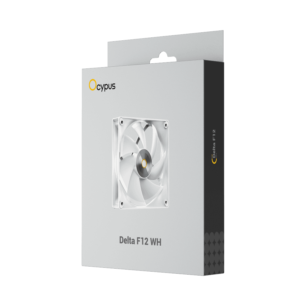 OCYPUS Delta F12 WH 120mm PWM High-Performance Case Fan - Hydraulic ...